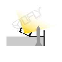 China Edge Banding Aluminium LED Profile Channel 36*22mm Customized Length for sale