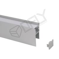 China 40*16mm Plaster LED Alu Profile With PC Cover For LED Strip Lighting for sale