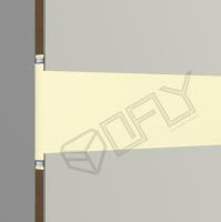 China 40*16mm Plaster LED Alu Profile With PC Cover For LED Strip Lighting for sale