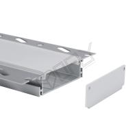 China 99*18mm Plaster LED Profile With Cover , Aluminum LED Channel For LED Strip lighting for sale