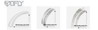 China YD-5015 Bendable Drywall Plaster LED Profile 50x15mm Oblong Anodized for Frameless Wall Light for sale