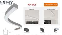 China YD-2425 35x35mm Bendable LED Profile Can Bend By Hand for sale