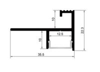 China Aluminum LED Profile for Stairs | Integrated Stair Lighting System | Custom Lengths for sale