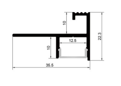 China Aluminum LED Profile for Stairs | Integrated Stair Lighting System | Custom Lengths for sale