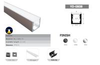 China 8*8mm Square LED Profile LED Aluminum profile For Cabinet Lights for sale
