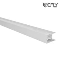 China Aluminium LED Profile with Milky Clear Frosted Opal Cover IP20 IP65 Waterproof Rating and Customizable Length for LED Strip Installation for sale