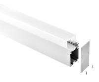 China 6063 T3-T8 Aluminum Alloy Suspended LED Profile with Anodized Surface and 1-4m Customizable Length for sale