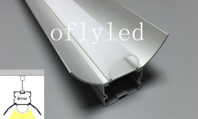 China 6063 T3-T8 Aluminum Alloy Suspended LED Profile with Anodized Surface and Customizable Length for sale