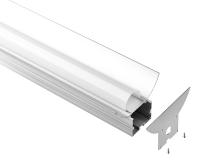 China 6063 T3-T8 Aluminum Alloy Suspended LED Profile with Anodized Surface and Customizable Length for sale