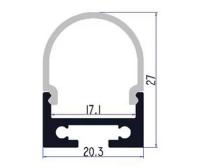 China 6063 T5 Aluminum Alloy Suspended LED Profile with Anodized Surface and Customizable Length for Optimal Heat Dissipation for sale