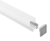 China 6063 T5 Aluminum Alloy Suspended LED Profile 20.3*27mm for Indoor Lighting Decoration for sale