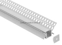 China 6063 T3-T8 Aluminum Alloy Gypsum Plaster LED Profile with Embedded Installation and Customized Length Options for sale