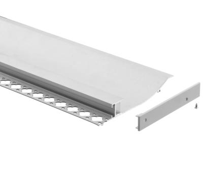 China High Quality 6063 T3-T8 Aluminium Alloy LED Profile with Anodized Surface and Customized Length for Dry Wall Lighting for sale