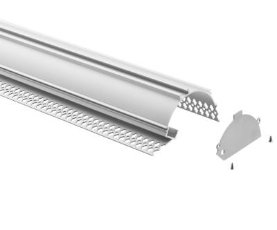 China Trimless Aluminum LED Profile with 6063 T3-T8 Alloy Anodized Surface Finishing and Customized Length for Sky Linear Lighting for sale