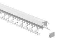 China Trimless Aluminum LED Profile with 6063 T3-T8 Aluminum Alloy Anodized Surface Finishing and Customized Length Available for sale
