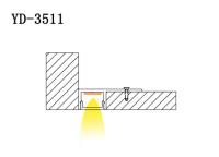 China Trimless 6063 T3-T8 Aluminum Alloy LED Profile with Anodized Surface Finishing for Sky Linear Lighting for sale