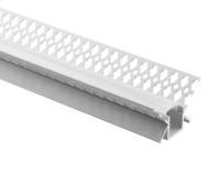 China 6063 T3-T8 Aluminum Alloy Plaster LED Profile with Anodized Surface Finishing for Embedded Installation for sale