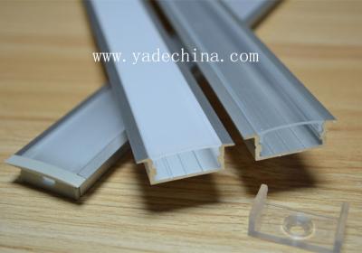 China 6063 T5 Aluminum Alloy Recessed LED Profile with Anodized Surface and Customized Length Options for sale