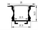 China 6063 T3-T8 Aluminum Alloy Recessed LED Profile with Anodized Finish and Customized Length Options for sale