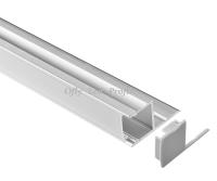China 6063 T3-T8 Aluminum Alloy Recessed LED Profile with Anodized Finish and Customized Length for LED Strip Channel for sale