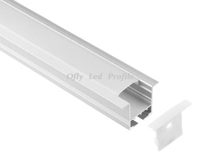 China 34.9*23.5mm Recessed LED Profile in 6063 T3-T8 Aluminium Alloy with Customized Length Options for sale