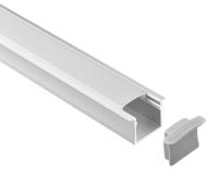 China 6063 T5 Aluminum Alloy Recessed LED Profile with Anodized Surface and Customized Length for Lighting Decoration for sale