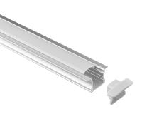 China Linear LED Profile Aluminum LED Channel with 6063 T3-T8 Aluminum Alloy Anodized Surface and Customized Length for sale