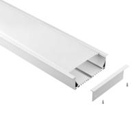 China Large Size 117*35mm Recessed LED Profile with 6063 T3-T8 Aluminum Alloy and Anodized Surface for sale