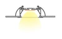 China Large Size 117*35mm Recessed LED Profile with 6063 T3-T8 Aluminum Alloy and Anodized Surface for sale