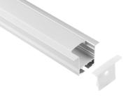 China 6063 T3-T8 Aluminum Alloy Recessed LED Profile with Anodized Surface and Customized Length Options for sale