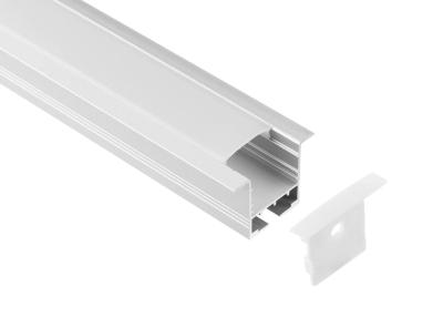 China 6063 T3-T8 Aluminum Alloy Recessed LED Profile with Anodized Surface and Customized Length Options for sale