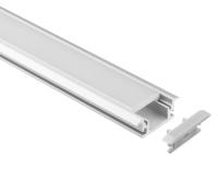 China 6063 T3-T8 Aluminum Alloy Recessed LED Profile with Anodized Surface and Customized Length for Floor Lighting for sale
