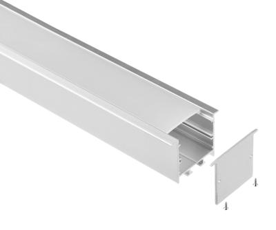 China 6063 T3-T8 Aluminum Alloy Recessed LED Profile with Anodized Surface and Customized Length Options for sale