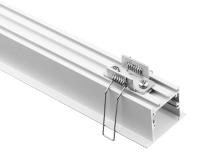 China 6063 T3-T8 Aluminum Alloy Recessed LED Profile with Anodized Surface and Customized Length Options for sale