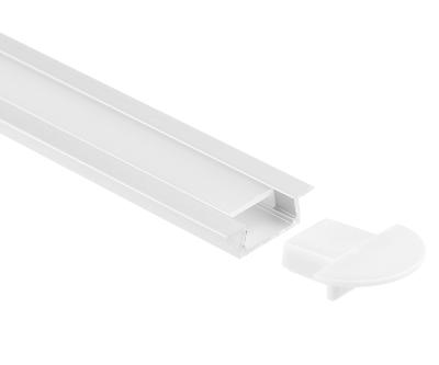 China Recessed LED Profile with 6063 T3-T8 Aluminum Alloy Anodized Surface and Customized Length Options for sale