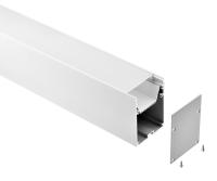 China 6063 T3-T8 Aluminum Alloy Recessed LED Profile with Anodized Surface and Customized Length for LED Strip Housing for sale
