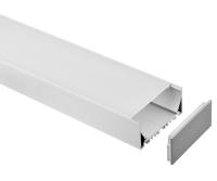 China Suspended Mounted LED Aluminum Profile with 6063 T3-T8 Aluminum Alloy and Customized Length for LED Strip Housing for sale