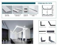 China 6063 T3-T8 Aluminum Alloy Recessed LED Profile Suspended Mounted with Customized Length for LED Strip Housing for sale