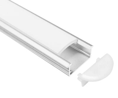 China Flexible 6063 T3-T8 Aluminum Alloy Recessed LED Profile with Anodized Surface and Customized Length for Indoor Lighting for sale