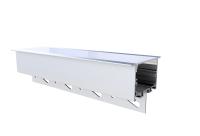 China 6063 T3-T8 Aluminum Alloy Recessed LED Profile 65*55mm Size with Anodized Surface for Ceiling Lighting for sale