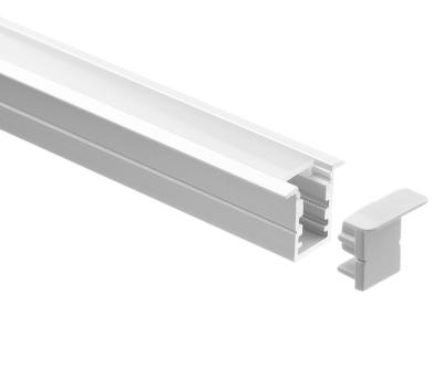 China 6063 T3-T8 Aluminium Alloy Recessed LED Profile with Anodized Surface and Customized Length for Soft Lighting for sale