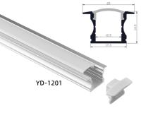 China 6063 T3-T8 Aluminium Alloy Recessed LED Profile with Anodized Surface and Customized Length for LED Strip Housing for sale