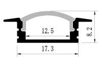 China 6063 T3-T8 Aluminium Alloy Recessed LED Profile with Customized Length for Drywall Recessed Mounted LED Strip Housing for sale