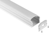 China Adjustable Light Angle 6063 T3-T8 Aluminum Alloy Anodized Surface Mounted LED Profile for sale