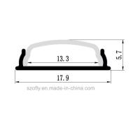 China Anodized 6063 T3-T8 Aluminum Alloy LED Aluminum Profile with Customized Length for Surface Mounted LED Channel for sale