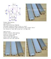 China 12mm Width 7mm Thickness LED Aluminum Profile for LED Light Bar with 6063 T5 Aluminum Alloy for sale