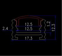 China 6063 T5 Aluminum Alloy LED Aluminum Profile with Customized Length and Heat Dissipation for LED Strip Diffusion for sale
