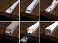 China OEM 6063 T5 Aluminum Extrusion Profile for LED Strip Light with Customized Length and Heat Dissipation for sale