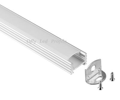 China 17.3mm*12mm Surface Mounted LED Aluminum Profile with 6063 T3-T8 Aluminium Alloy and Anodized Finish for sale