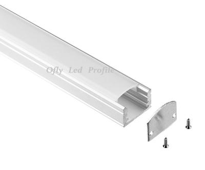 China 17.3mm*12mm Surface Mounted LED Aluminum Profile with 6063 T3-T8 Aluminum Alloy and Anodized Finish for sale